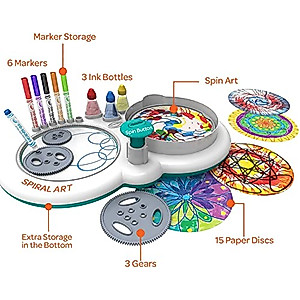 Crayola Spin & Spiral Art Station, DIY Crafts, Toys for Boys & Girls, Gift, Age 6, 7, 8, 9