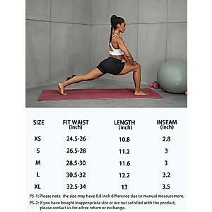 TELALEO 5 Pack 3" Womens Volleyball Shorts Spandex Compression Shorts Workout Performance High Waist Yoga Biker Shorts S/02