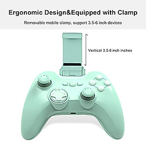 PXN 6603 MFi Controller Wireless Game Controller Portable Joystick Vibration Handle Gamepad for IPhone/IPad/IPod Touch/Apple TV (Green)