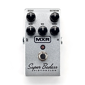Dunlop MXR M75 Super Badass Distortion Effects Pedal With a Pair of Patch Cables