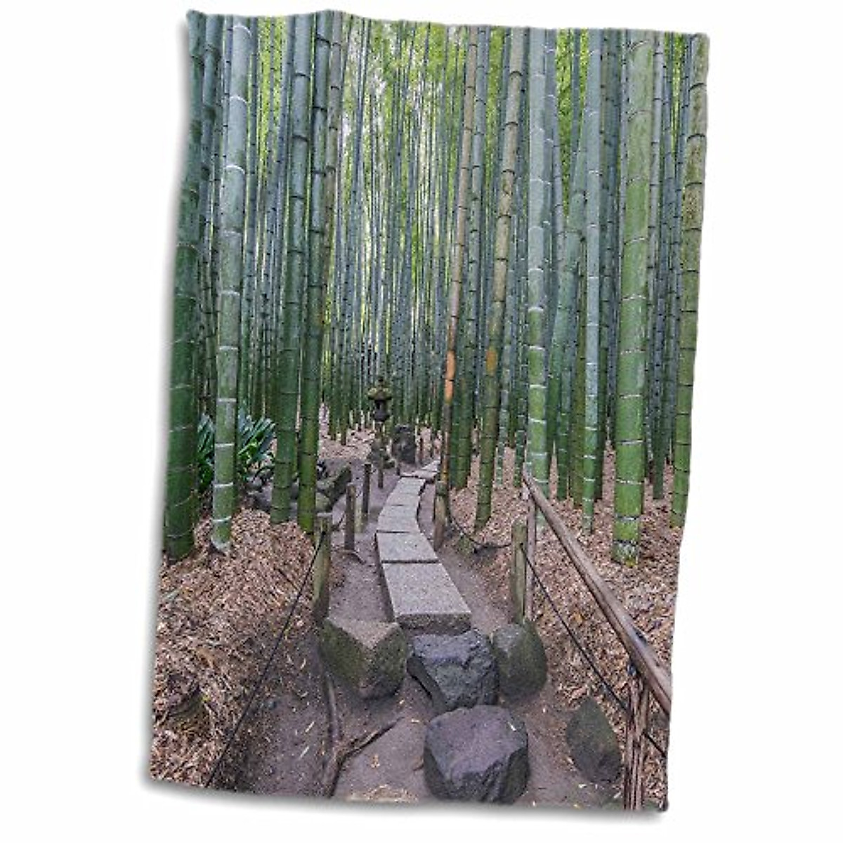 3D Rose Japan Kanagawa Kamakura Hokokuji Temple Garden. TWL_208316_1 Towel, 15" x 22"