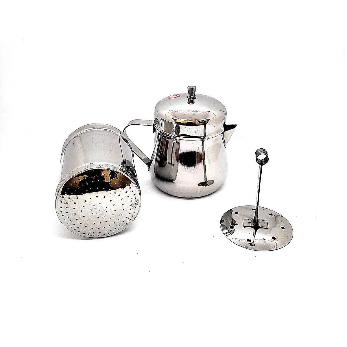 KERAM Coffee filter-drip coffee maker 2-3 cup/coffee bar accessories-stainless steel coffee filters-dripper camping-hiking reusable slow metal south indian pour over dripper