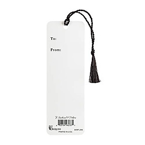 Marriage Takes Three Green Foliage 6 x 2 Cardstock Bookmark Multipack with Tassel of 12