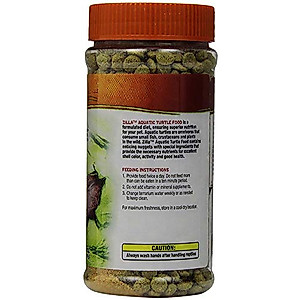 Zilla Aquatic Turtle Extruded Food Pellets 6 Ounces