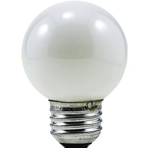 Sylvania Incandescent 25W G16.5 Globe Light Bulb, E26 Medium Base, 2850K Warm White Frosted Finish, 2 Count (Pack of 1)