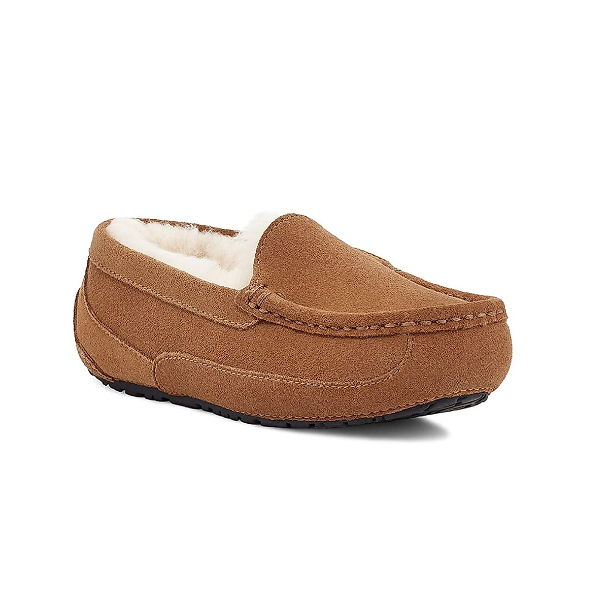 UGG Unisex-Child Ascot Slipper, Chestnut Suede, 5