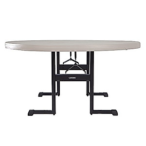 Lifetime Products 80125 Professional Round Folding Table, 5', Putty