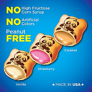 Meiji Hello Panda Cookies, Chocolate Crème Filled, Resealable Package - 7 oz, Pack of 6 - Bite Sized Cookies with Fun Panda Sports