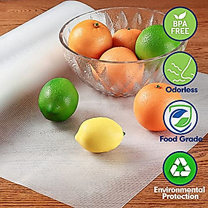 Shelf Liner for Kitchen Cabinets, Cabinet Liners Non Adhesive for Wire Shelving, Drawer Liner Non Slip, Refrigerator Liners,12 in x 20 FT, Wire Shelf Liners Cupboard Pantry