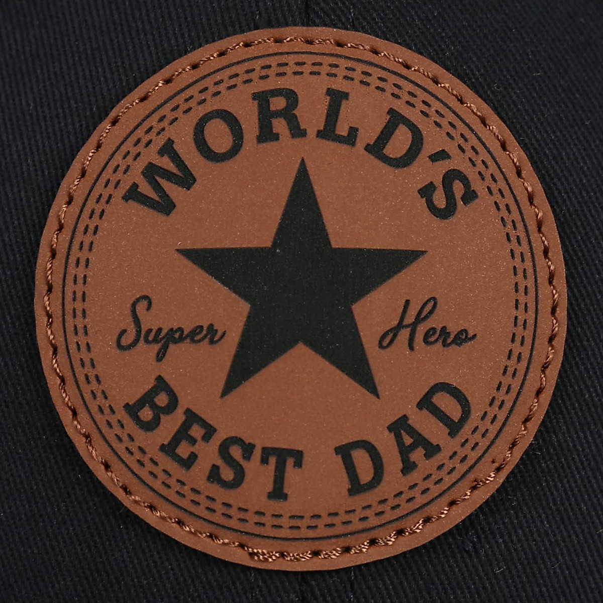 Worlds Best Dad Ever Hat Fathers Day Birthday Gifts for Dad Papa from Daughter Son Black Trucker Hat