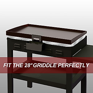 Wind Guard for Blackstone Griddle 28 Inch, Griddle Accessories for Blackstone Griddle, Magnetic Wind Screens Protect Flame Hold Heat, Compatible with Rear Grease Cup, Hood and Side Shelf, Grill Gift