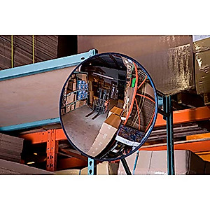 Global Industrial Round Acrylic Convex Mirror, Indoor, 30" Dia., 160 Viewing Angle