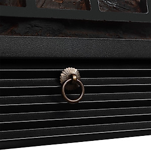 XtremepowerUS Electric Fireplace Insert w/Remote & Timer 28.5" 1500W Adjustable 3D Flame Space Heater Wall Firebox Indoor Stove Room Fake Place