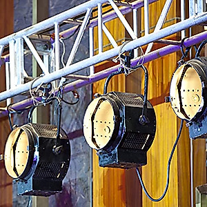 32'' Safety Cables 10 Pack, Czgor Stainless Steel Safety Cables with Carabiner Lock lighting Fall Prevention Security Cable Safety Rope for DJ Stage Lighting Bicycle Luggage Lock 110lb Load Capacity