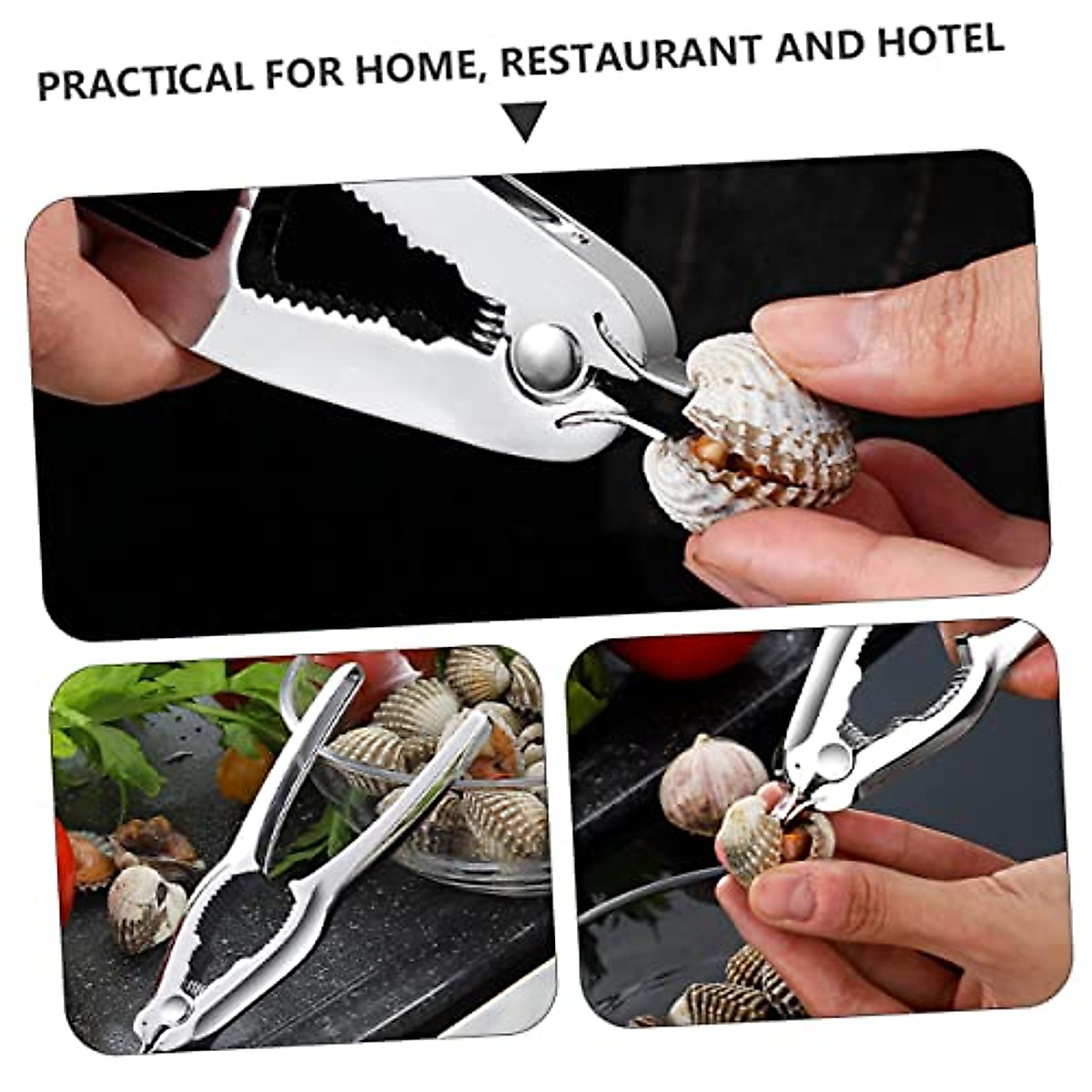 Pecan Cookies 1pc Open Venerupis Philippinarum Device Cookies Seafood Tools Walnut Opener Nutcracker Cracking Nuts Crab Crackers Kitchen Tool Household Open Too Clam Clamp