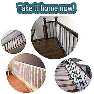 Child Safety Rail Net for Balcony, Patios, Railing and Stairs. Security Guards for Kids/Pet/Toy Both Indoors and Outdoors. 10ft x2.5ft, Sturdy Mesh Fabric Material. (White)