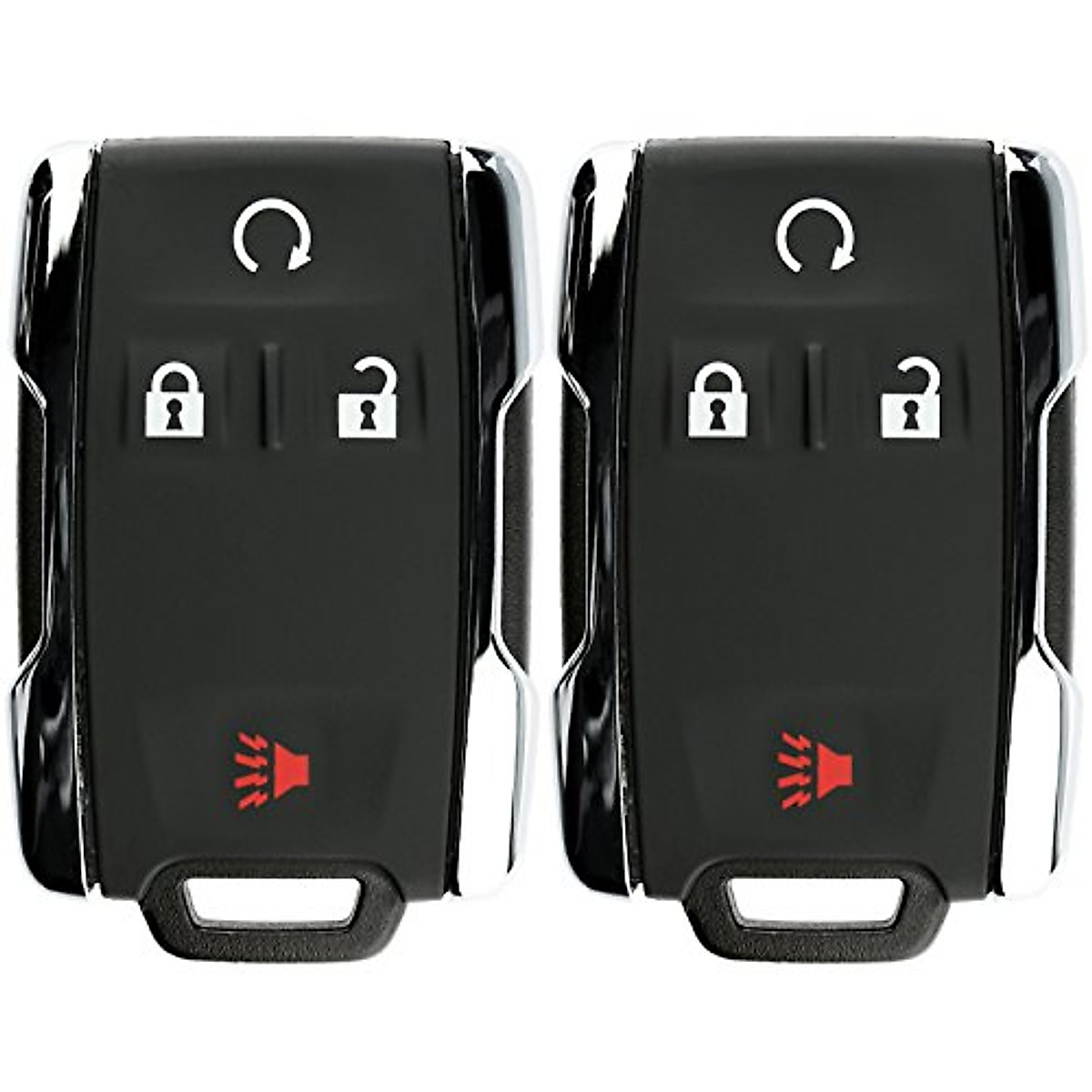 KeylessOption Keyless Entry Remote Control Car Key Fob Replacement for Chevy GMC M3N-32337100 (Pack of 2)