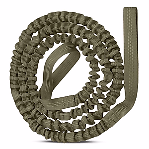 Bicycle Tow Rope, MTB & Cycling Stretch Pull Strap Bicycle Tow Rope for Kids Tandem Bike Attachment for Kids for Riding Further with Your Child Compatible with Any Bicycle (Army Green)