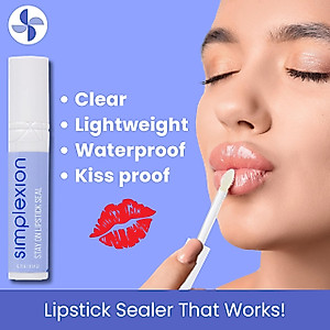 Simplexion Stay On Lipstick Seal - Long Lasting, Transferproof formula makes your lip color last longer. Goes on clear and prevents lip color from smudging, smearing, and caking.