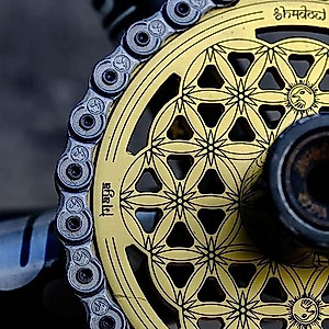 THE SHADOW CONSPIRACY Interlock Supreme 1/8" Durable Adjustable Half-Link BMX Chain Compatible with 8T Driver & Up, Silver