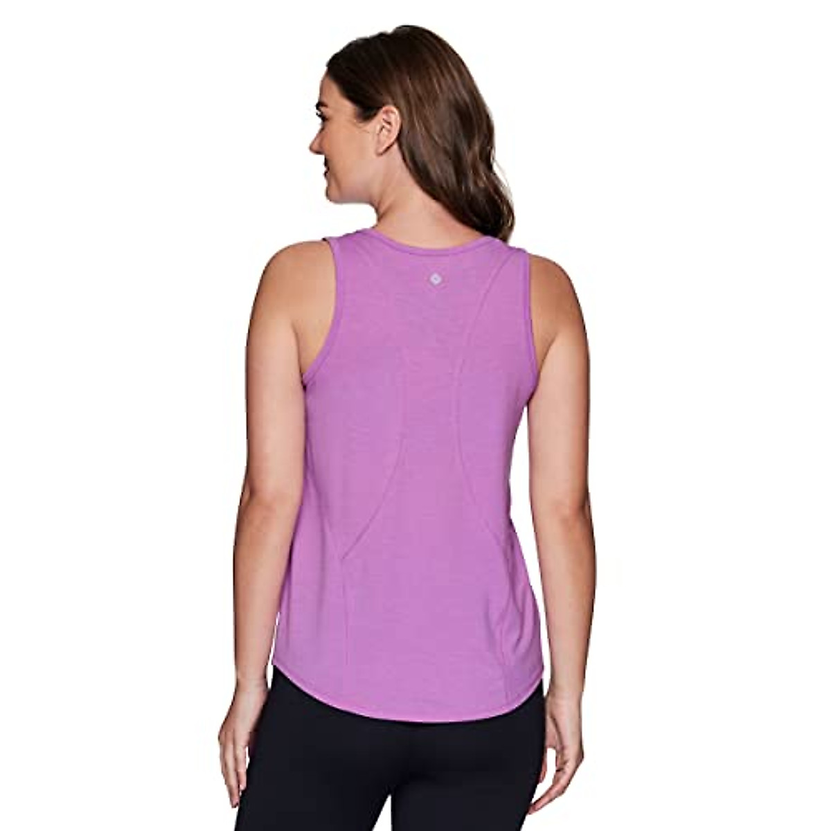 RBX Yoga Tank Top for Women Super Soft Stretchy Tank Relaxed Fit Workout Tank Top Sleeveless Gym Tee Airy Breathable Running Tank Top Camisole Seamed Orchid Purple L