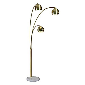 Ren-Wil Thatcher Floor Lamp Large Satin Brass