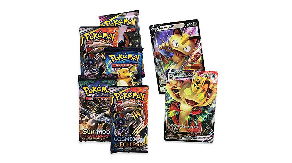 Pokemon TCG Meowth V Teaser Box - Collect & Play with Foil Promo Cards