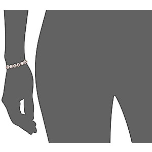 Swarovski Una Angelic Tennis Bracelet, Clear circle-cut Swarovski Crystals with Matching Crystal Pavé on a Rose-Gold Tone Finish Setting, Part of the Swarovski Una Angelic Collection