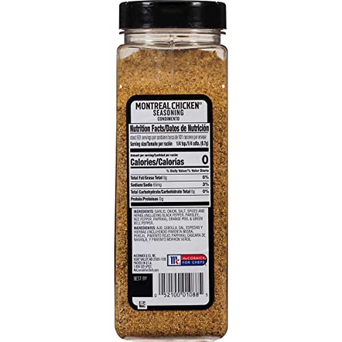 McCormick Grill Mates Montreal Chicken Seasoning, 23 oz - One 23 Ounce Container of Montreal Chicken Seasoning with Blend of Garlic, Onion, Black and Red Pepper and Paprika for Meats and Seafood