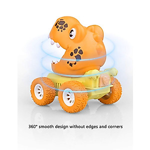 Dinosaur Toy,Press&go Dinosaur car Toy for Kids 3+ Year Old Push and go Toy car for boy(Wheel Color Random)