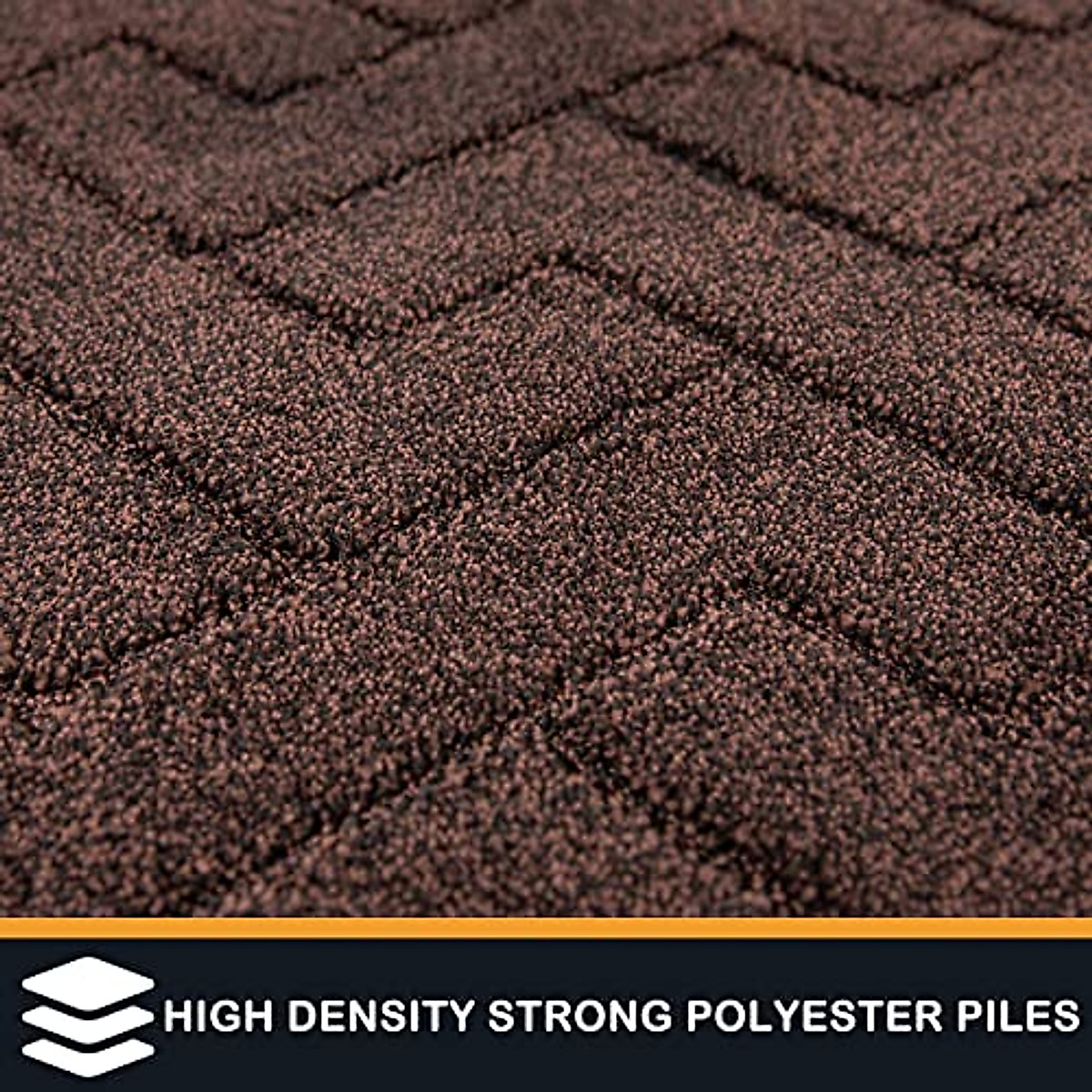 PURRUGS Dirt Trapper Indoor Door Mat 23.5" x 35.5", Non-Skid/Slip Machine Washable Entrance Rug, Shoes Scraper, Dog Door Mat, Super Absorbent Floor mat for Front Door, Entry, Muddy Wet Shoes and Paws