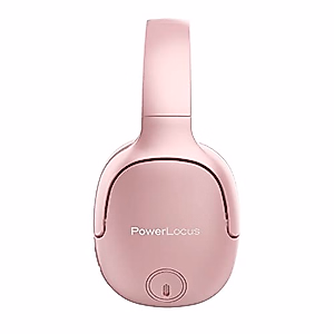 PowerLocus Bluetooth Headphones Over Ear, [Bass-Mode Button] Wireless Headphones, Foldable Hi-Fi Stereo, Soft Memory Foam Earmuffs, Metal Extendable Sides, Headset with Microphone for Phone/PC/TV