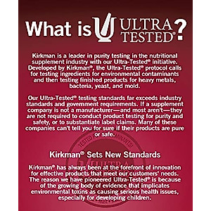 Kirkman - Iron Ferrochel 5mg - 120 capsules - Aids Hemoglobin & Myoglobin Production - Supports Red Blood Cells Formation - Hypoallergenic