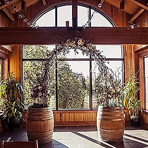 Black Garden Arch Trellis for Elegant Decorations,Metal Pergola Arbor,W 120-350cm Steel Frame Rust Resistant Extra Wide Rose Trellis Archway for Garden Wedding,Plants Support (Color : Black, Size :