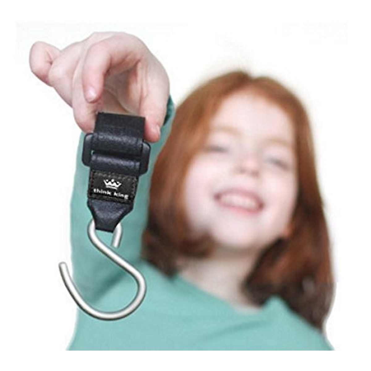 Think King Mighty Buggy Hooks, Pink, 2 Count