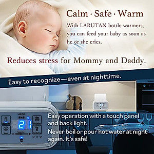 Baby Bottle Warmer Milk Pot LARUTAN 9in1 Baby Food Warmer (White)