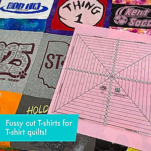 Creative Grids 14-1/2in Square It Up or Fussy Cut Square Quilt Ruler - CGRSQ14