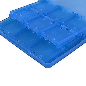 Gatuida 28 in 1 Game Card Case Box for NDS NDSI NDSILL 2DS 3DS 3DSLL/ XL (Blue)