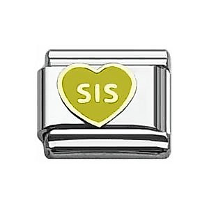 Sexy Sparkles Love Sis Sister Italian Link Bracelet Charm 9mm