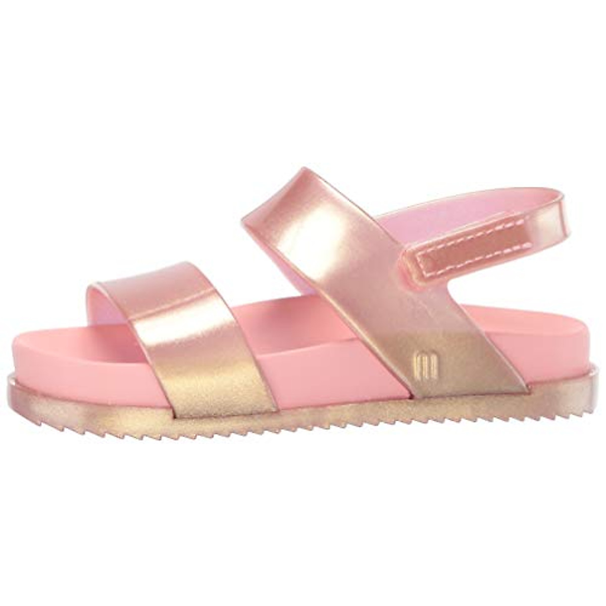 Mini Melissa Baby-Girl's Mini Cosmic Sandal Slipper, Rose Gold, 5 Medium US Toddler