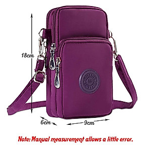 WITERY Women Mini Crossbody Bag Purse Wrist Cell Phone Bag Women’s Shoulder Handbag Multiple pocket Wallet for Ladies