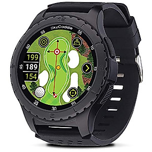 SkyCaddie LX5, GPS Golf Watch with Touchscreen Display and HD Color CourseView Maps, Black, Small