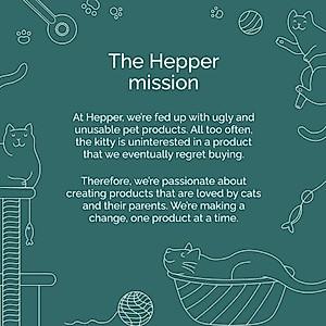 Hepper Stick Catnip Cat Kicker Toy - Durable 100% Organic American Catnip Bag - Minimalist Cat Toys/Kitten Toys for Indoor Cats, Cat Supplies for Indoor Cats, Cat Products for Cats with Cat Nip