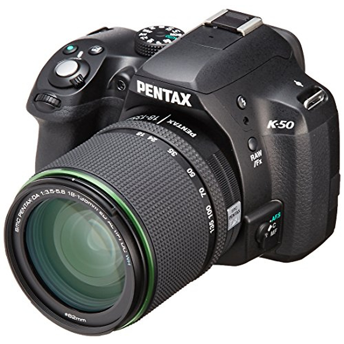 Pentax K-50 16MP Digital SLR with 18-135mm Lens (Black) - International Version