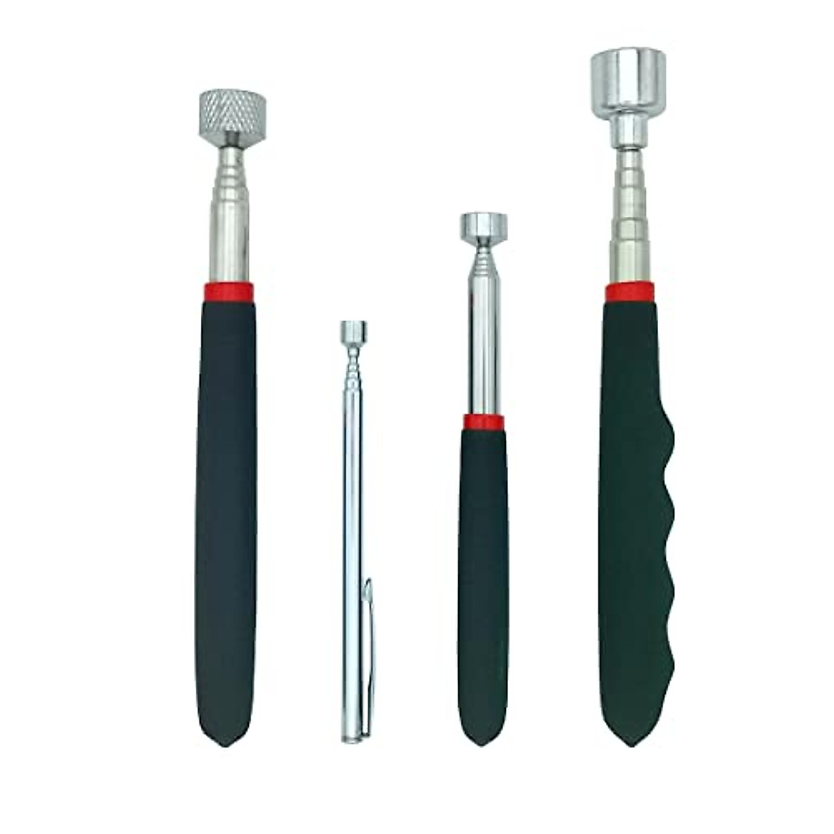 Magnetic Pickup Tool, 20lb/ 10lb/ 5 lb/ 1.5 lb Telescoping Magnet Pick up Stick Metal Extends Tool 4-Pack