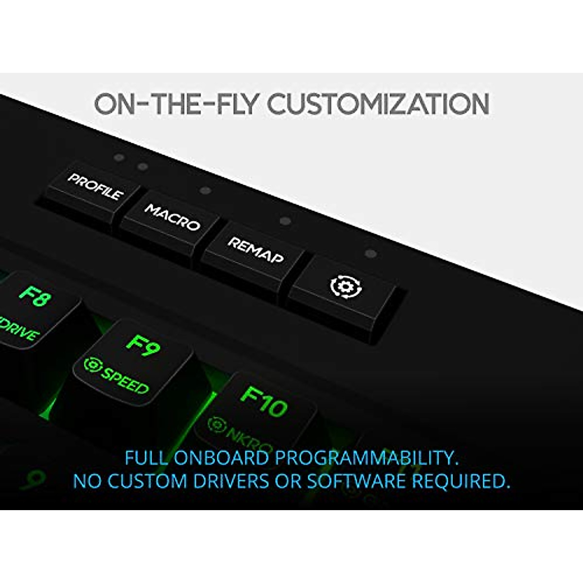 KINESIS USB GAMING Freestyle Edge RGB Split Mechanical Keyboard (MX Blue)