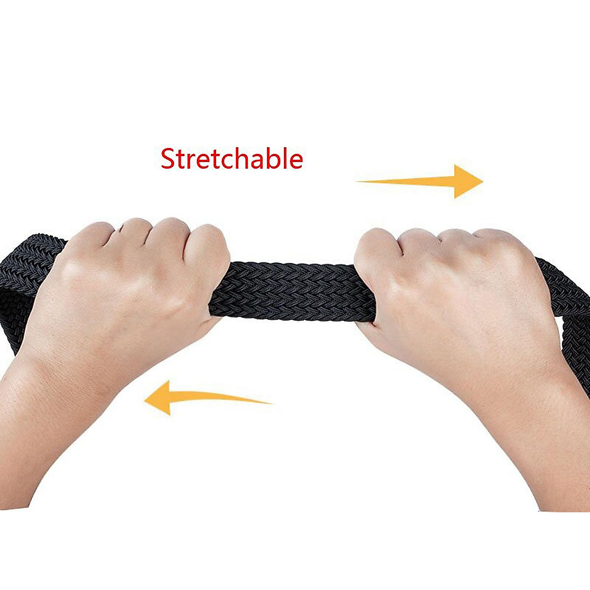 Swtddy 2 Pack Women's Stretch Braided Web Belts Elastic For Jeans Casual Pants Dresses Belt