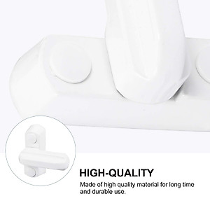 Scicalife 4pcs Window Security Jammer Locks Sash Blockers Zinc Alloy Extra Security Locks