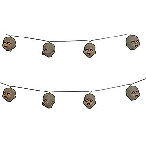 Creepy Baby Doll Heads Hanging Halloween Garland Decoration, 40 Inch, Pack of 2
