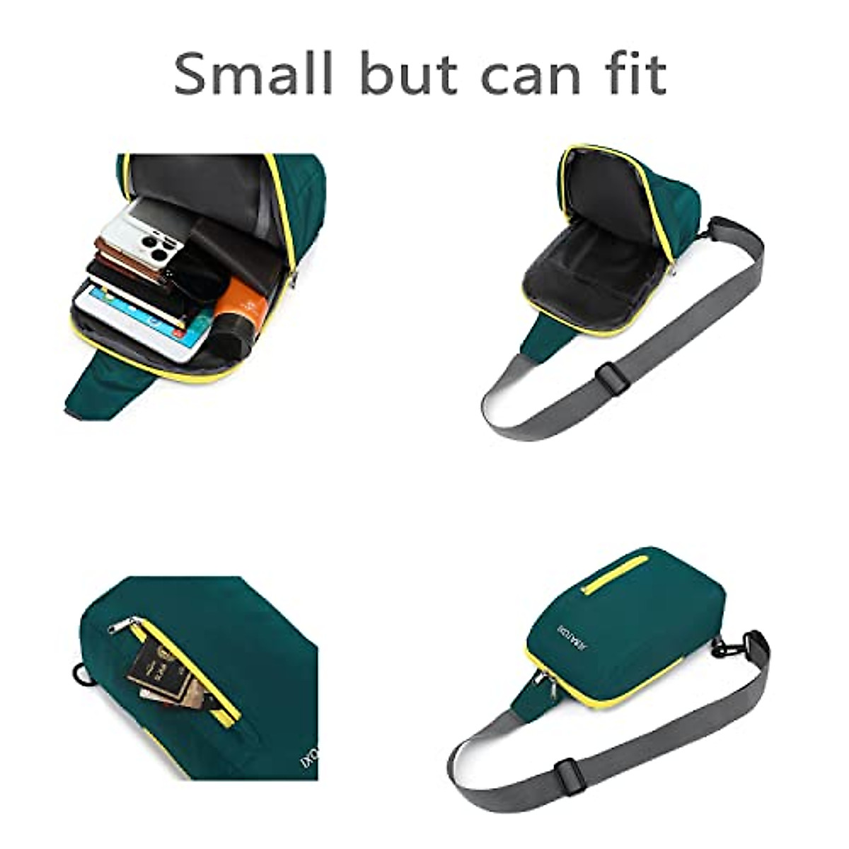 JEBATOXI UltraLight Crossbody Sling Backpack Sling Bag Travel Hiking Chest Bag Daypack